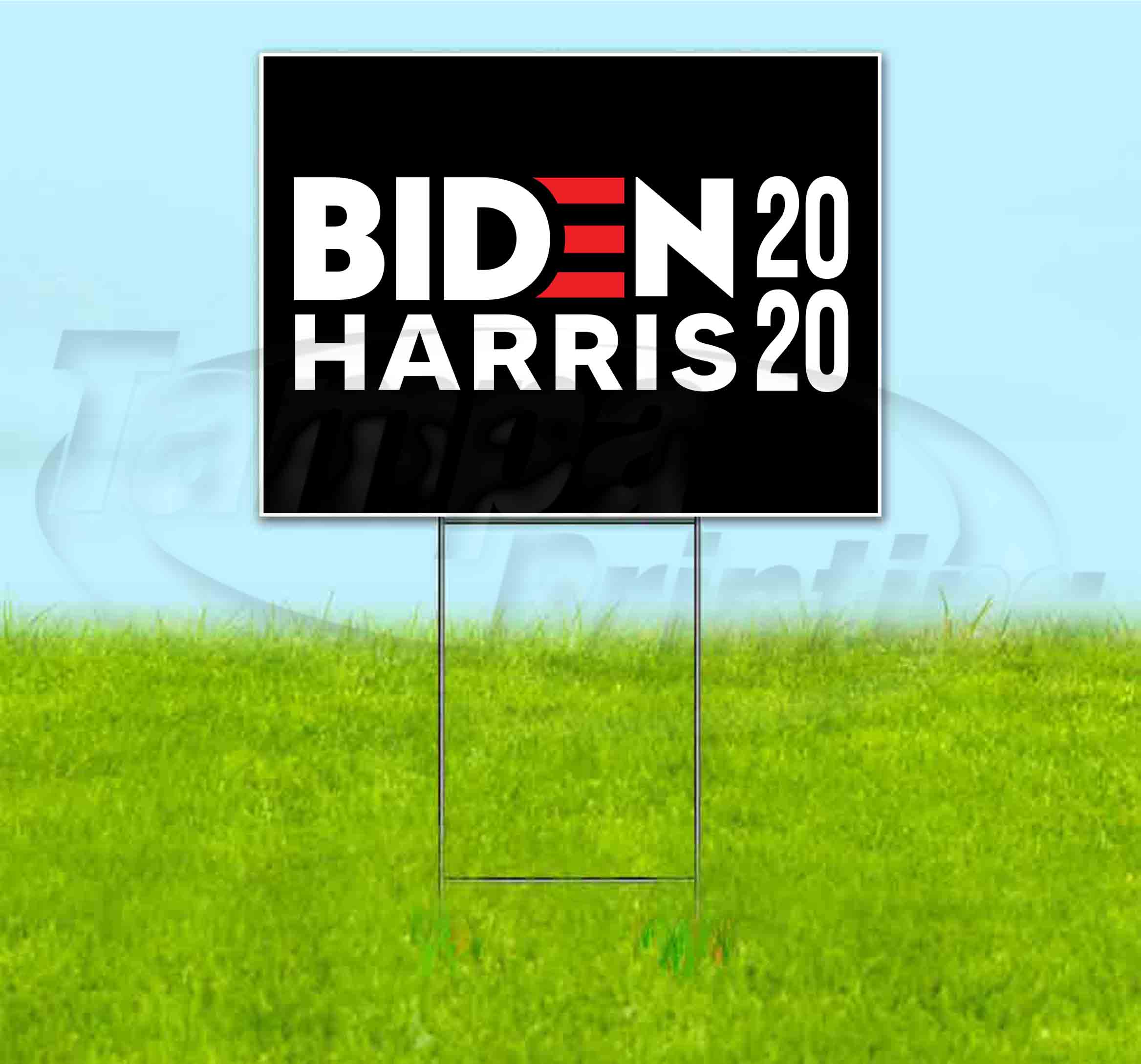 Biden Harris 2020 (18" x 24") Yard Sign, Includes Metal Step Stake ...